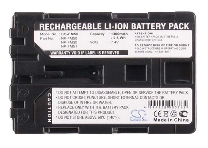 Li-ion Battery for Sony CCD-TRV228 CCD-TRV228E CCD-TRV238 7.4V 1300mAh ...