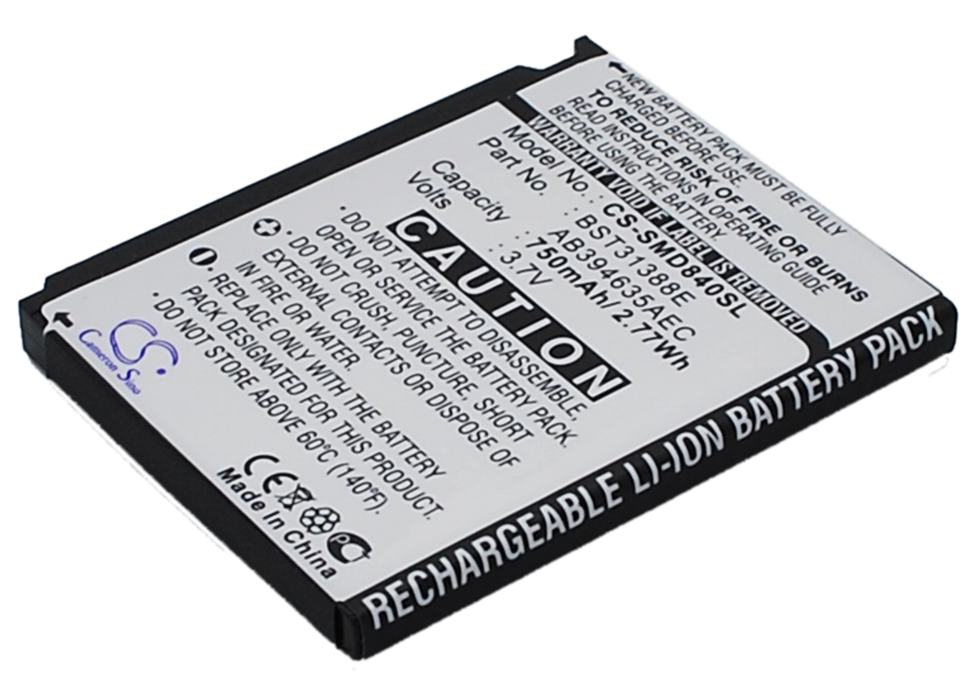 Li-ion Battery for Samsung M359 SGH-D840 SGH-D848 3.7V 750mAh | eBay