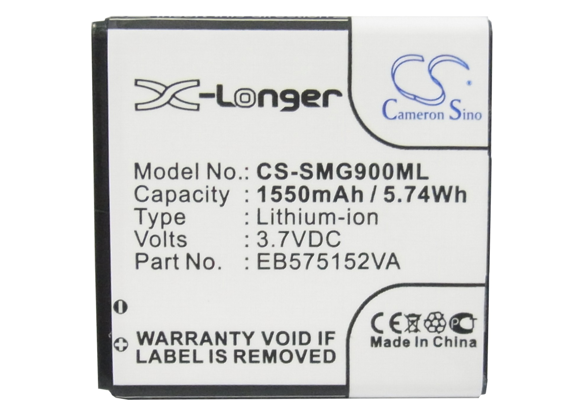 Li-ion Battery for Samsung Galaxy A Galaxy S Galaxy S 4G 3.7V 1550mAh ...