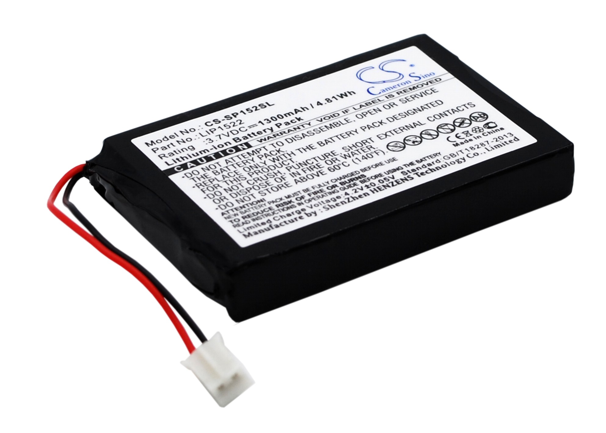 Batteria agli ioni di litio per Sony CUH-ZCT1E CUH-ZCT1H CUH-ZCT1J 3,7V 1300mAh