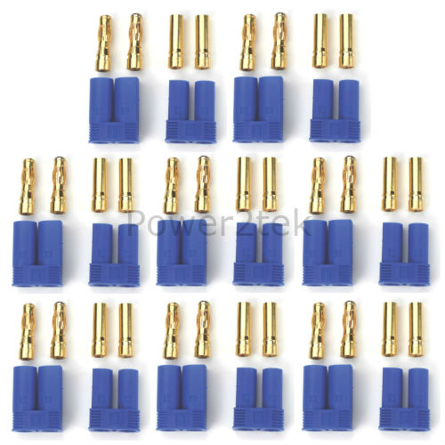 Genuine Amass EC5 90A Brass Gold Plated Plug Connectors Male/Female 8 ...