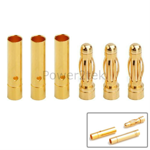 3-pair Amass GC3010 Male & Female 3mm Connector Socket Plugs for RC ...