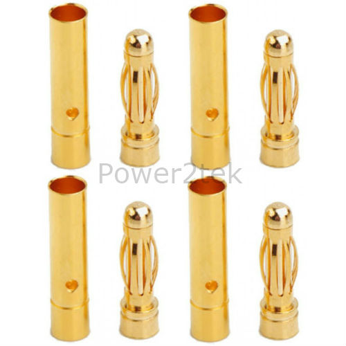 4-pair Amass GC3010 Male & Female 3mm Connector Socket Plugs for RC ...
